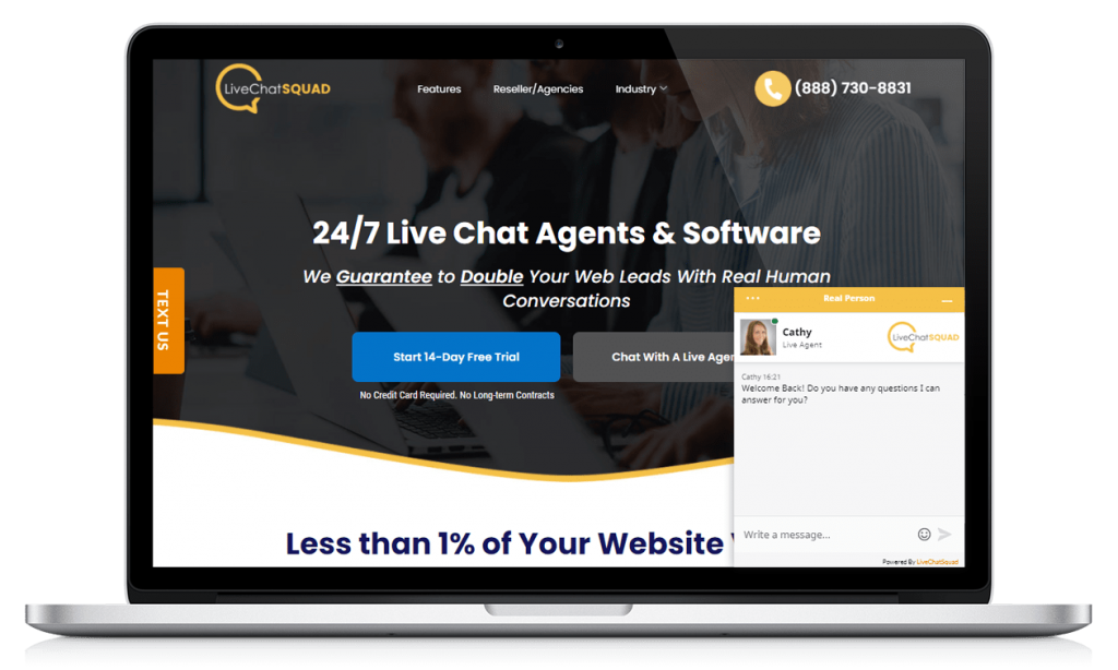 24/7 Live Chat Agents & Software - LiveChatSquad